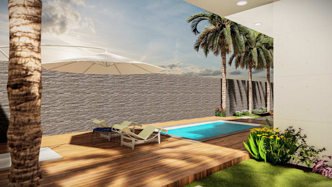 Design your landscape or outdoor environment, 3d modeling by ...
