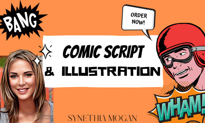 Write comic script, comic book script, graphic novel, webtoon ...