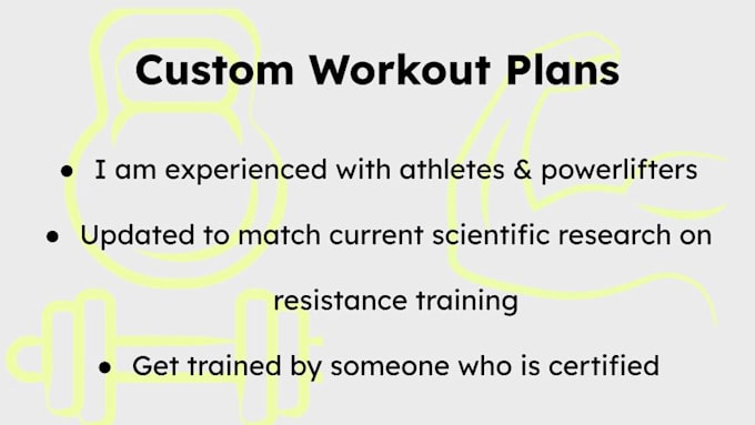 Design personalized workout plan around your individual goals by ...