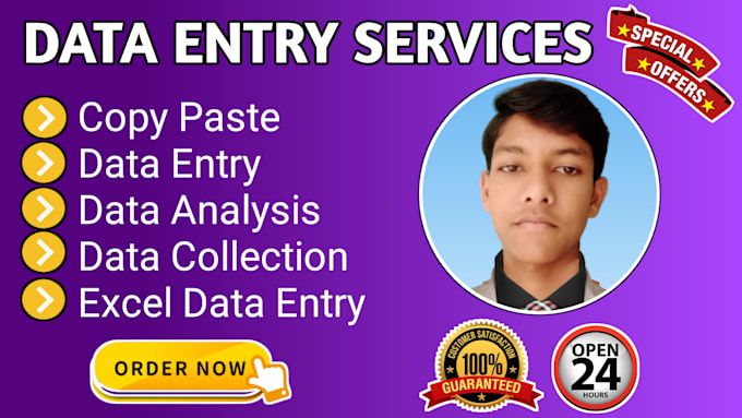 Do excel data entry, copy paste, data collection,, typing by Mashiujama75 | Fiverr
