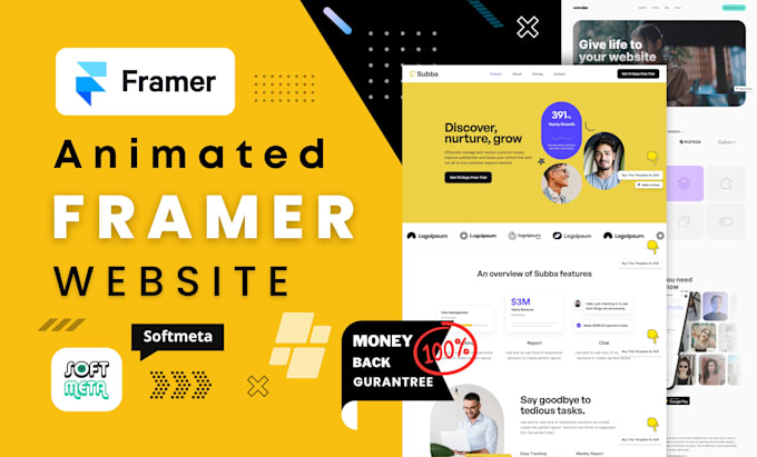 Create A Animated Framer Website With Framer Motion By Softmeta Fiverr