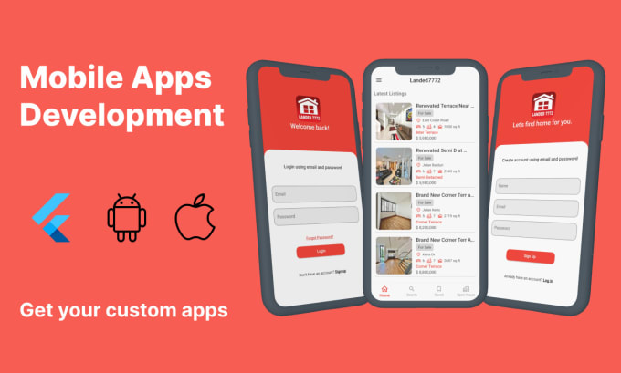 Develop Android And Ios Apps Using Flutter By Dani Graphics01 Fiverr