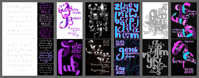 Create posters with my accidental font by Annanastya | Fiverr