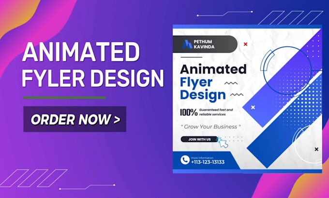 Create an animated motion flyer design by Sldesigner2020 | Fiverr
