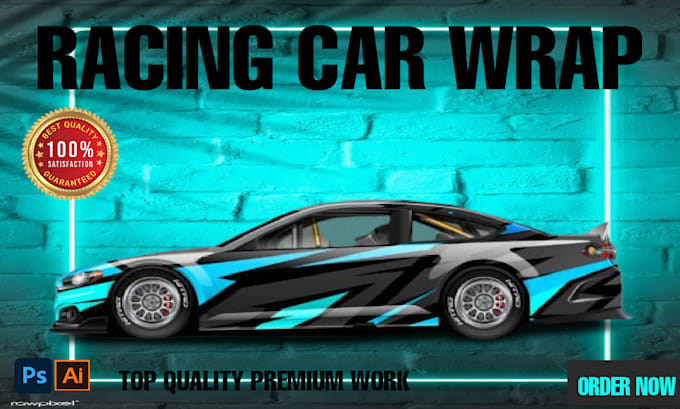Creat a professional racing car wraps and itasha wrap design by ...