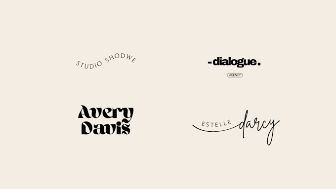 Create a minimalist text logo by Vyeina | Fiverr