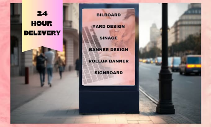 Design billboard yard design signage banner design image editing by ...