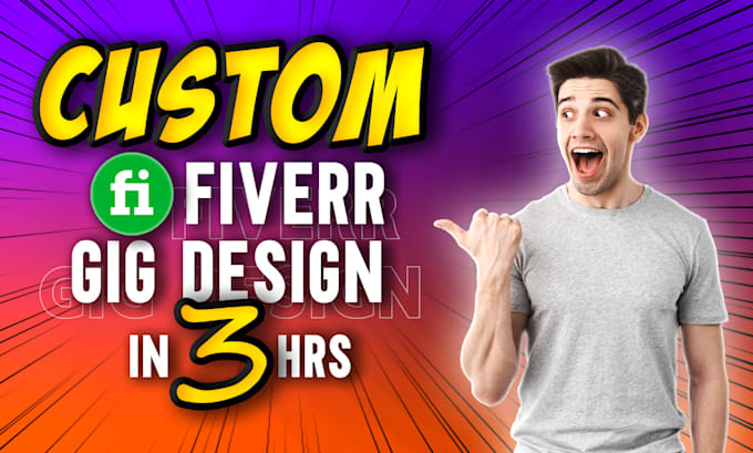 Create your custom fiverr gig image, gig picture, gig cover by ...