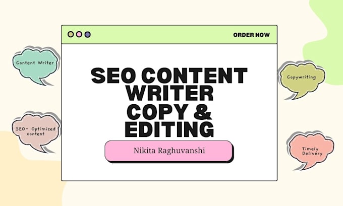 Your engaging seo content writer, copy writer and editor by R_nikita ...