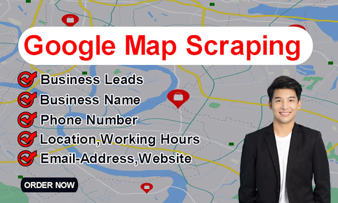 Do b2b leads, scrape google maps businesses data with emails by Abusayed50 | Fiverr