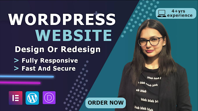 Create a responsive wordpress website by Fionawebwzrd | Fiverr