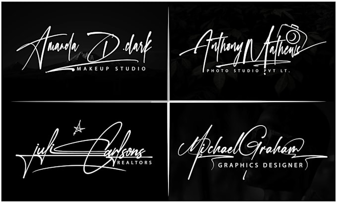 Design handwriting, scripted, signature, cursive, handwritten logo by ...