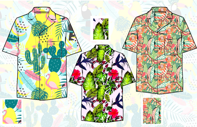 Design tropical hawaiian, beach, resort pattern shirts by ...