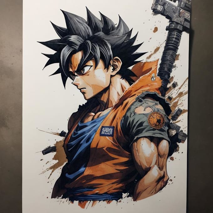 Create hand drawn and digital art in anime style by Sketchlock | Fiverr