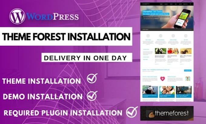 Do wordpress themeforest installation and demo import by Nain_webdesign | Fiverr