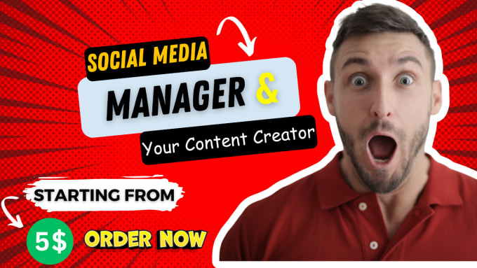 Be your social media marketing manager and content creator by ...