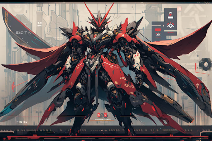 Create for you mecha anime style characters by Artloungepro | Fiverr