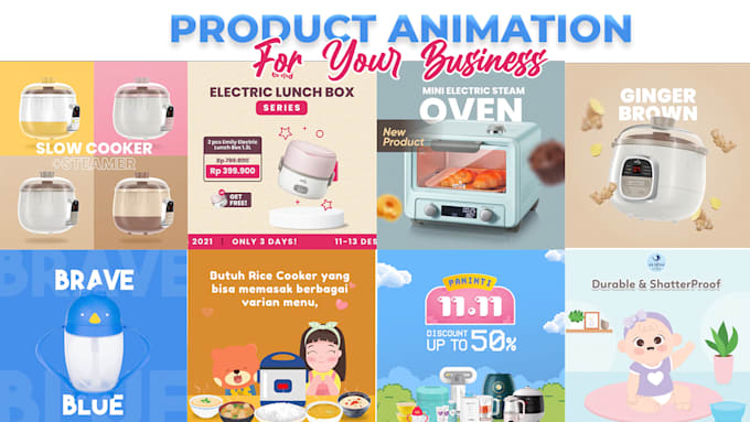 Create a professional 2d product animation by Wildan247 | Fiverr
