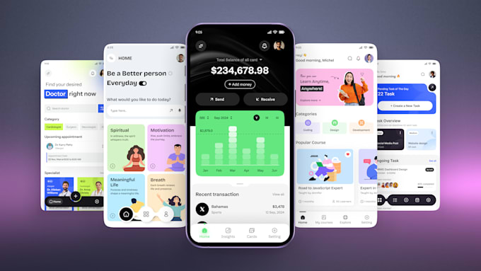 Do mobile app ui ux design in figma by Venu_tech | Fiverr
