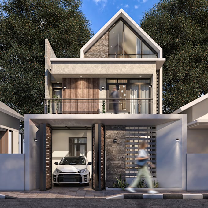 Make realistic 3d architectural visualization by Rezapahlavi | Fiverr