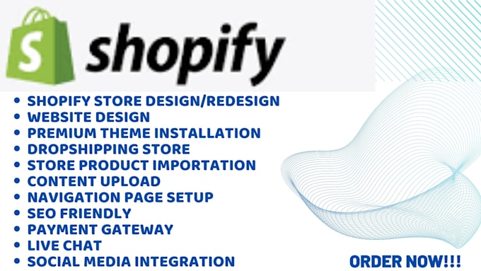 Do shopify design, redesign, website redesign, shopify store design ...