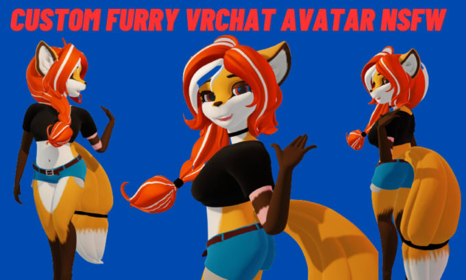 Custom 3d Furry Nsfw Vrchat Avatar Vrc Avatar Vtuber Model Vr Character Avi By Murhsheed Fiverr