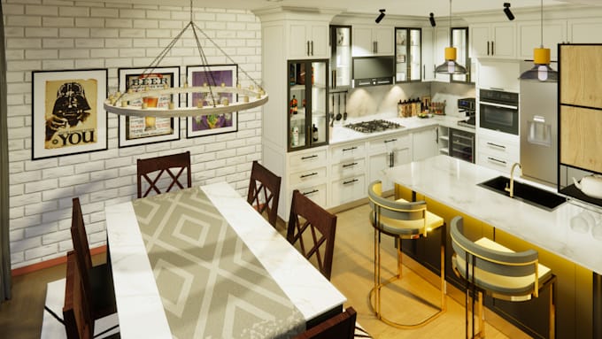 Do 3d interior modeling and rendering by Michaelbubis | Fiverr