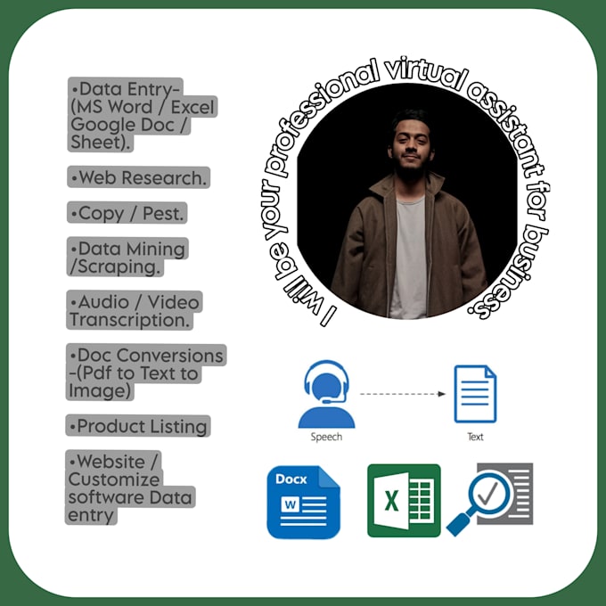 Do online offline dataentry copypaste data collections web research, by Muhammadomayer | Fiverr