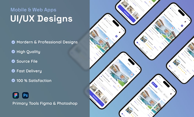Do uiux designs for web and mobile apps by Harshiluiux14 | Fiverr
