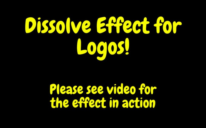 Add a dissolve effect to your logo by Benjionline | Fiverr