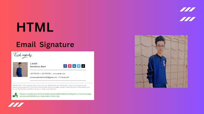 Create html email signature clickable email signature by ...