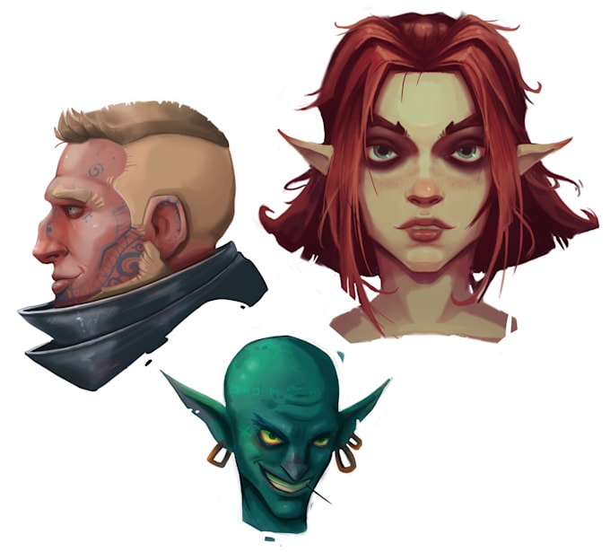 Cartoon comics fantasy portrait by Maxol3 | Fiverr