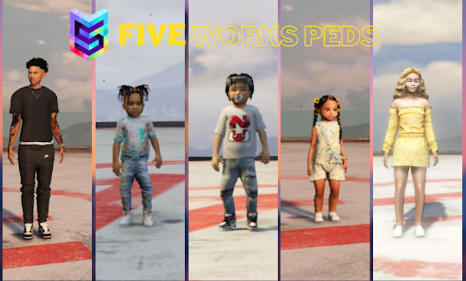 Create you a custom ped for your fivem server by Fiveworkss | Fiverr