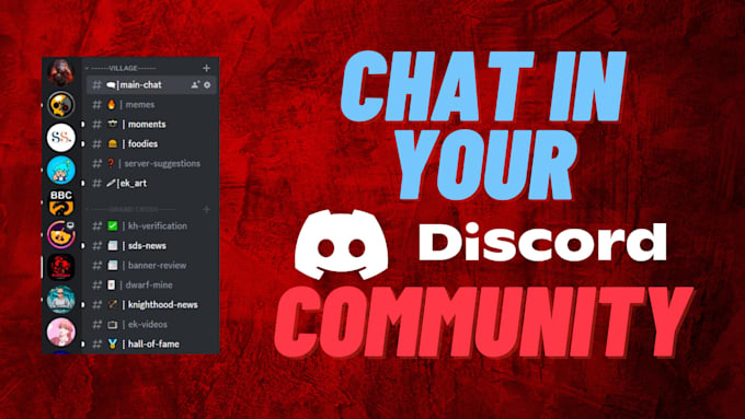 Chat in your discord server and keep it active by Iusmii | Fiverr