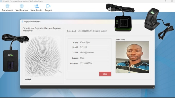Do biometric fingerprint enrollment and verification system by ... Do biometric fingerprint enrollment and verification system by ...