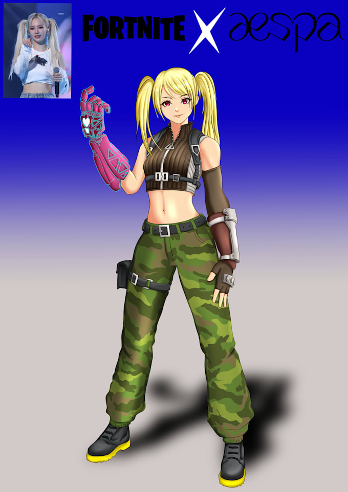 how to draw fortnite girl characters