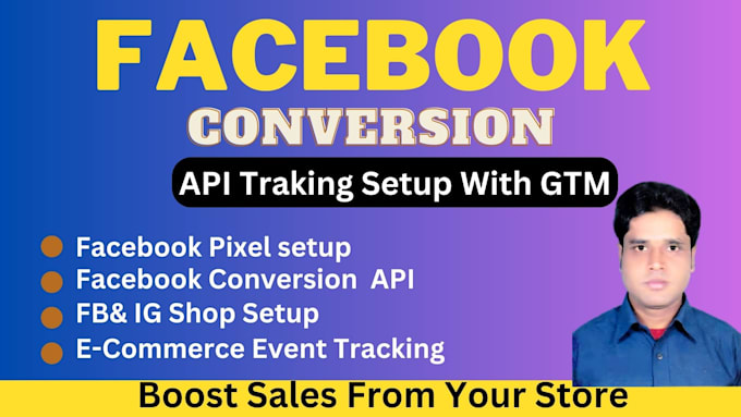 Set up facebook api conversion,ga4 tracking, event setup gtm by Marketerleader | Fiverr