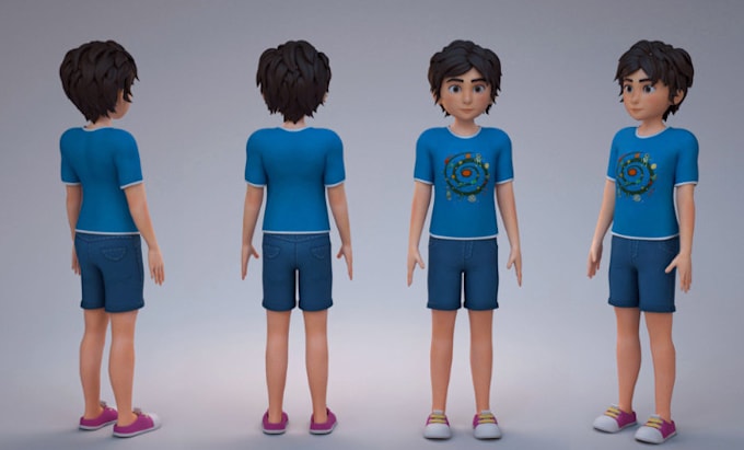 Design custom 3d cartoon character in blender by Harsakeh | Fiverr
