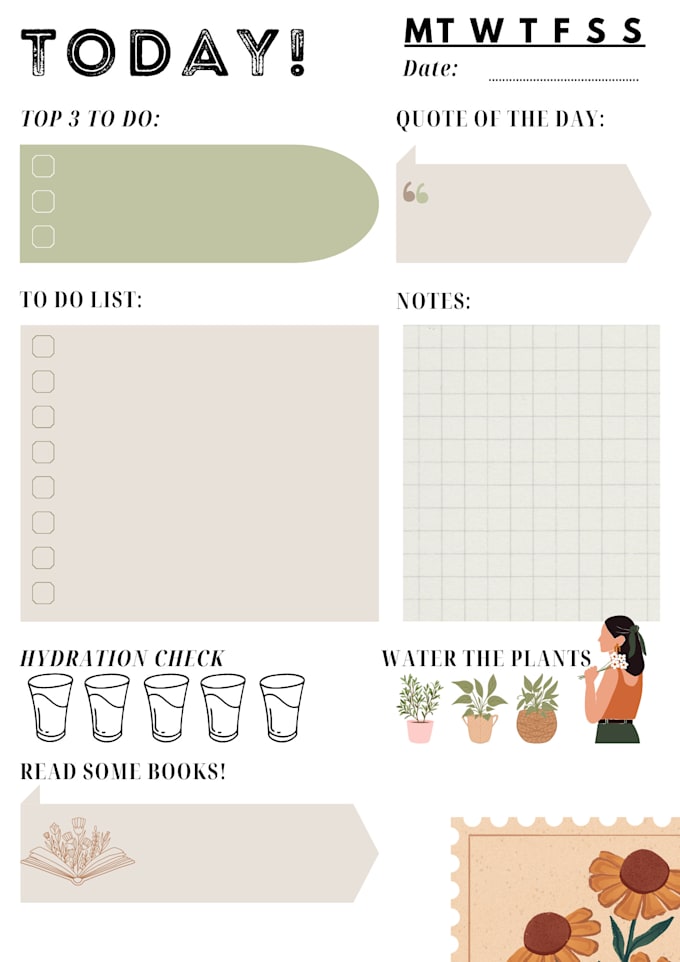 Design you a custom to do list by Puffydoa | Fiverr