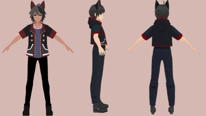 Model Custom Vrchat Avatar Vtuber 3d Model Furry Chibi Vrc Avatar Nsfw Anime By Kylianjoe4 Fiverr