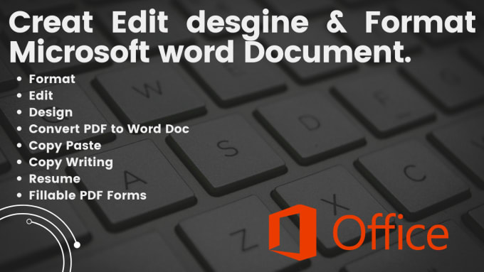 Do create, formatting, design, edit microsoft word documents by Mahmad5050 | Fiverr