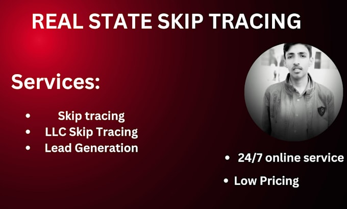 Do real state skip tracing for you by Haseebrealstate | Fiverr