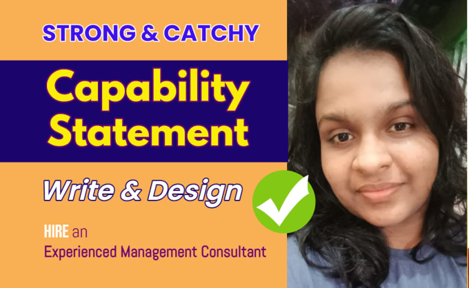 Write and design a professional capability statement, business plan by ...