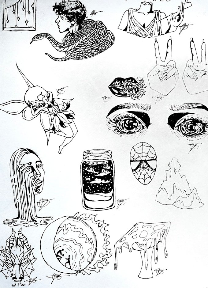 Create a detailed tattoo design for you upon request by Jayalexiart ...