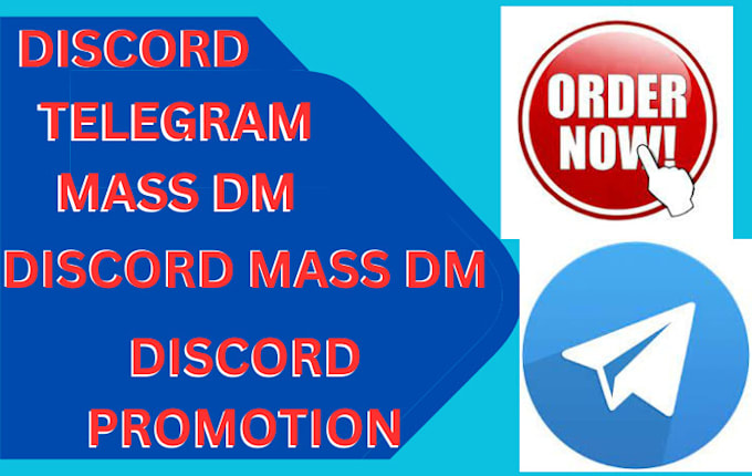 Do discord promotion, discord server, discord mass dm, telegram mass dm ...