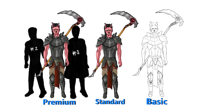 Draw your oc, dnd character or other characters by Falken_1 | Fiverr