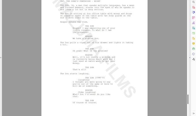 Write your script or screenplay by Mazumaent | Fiverr