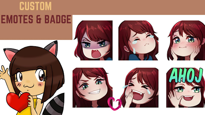 Create Custom Chibi Twitch Emotes And Sub Badges For Your Stream By