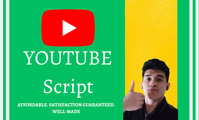 Write a unique, well written script for your amazing youtube channel by ...