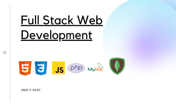 Do full stack web development by Jakebajo201 | Fiverr